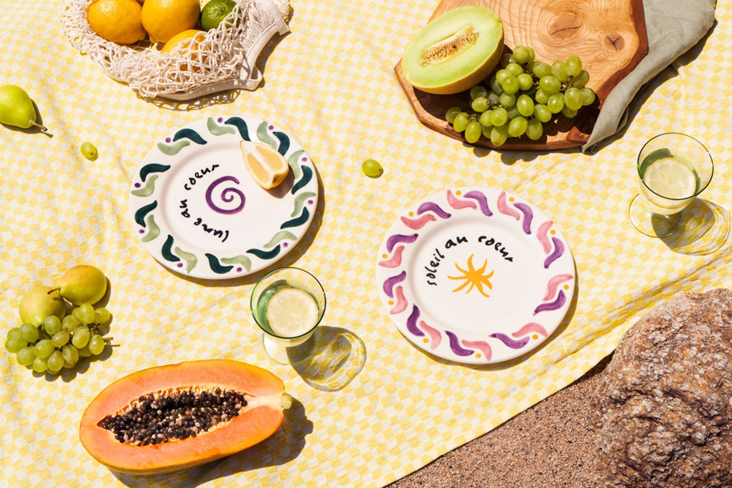 Ceramic Plates: Hand-Painted Unique Designs - Octaevo