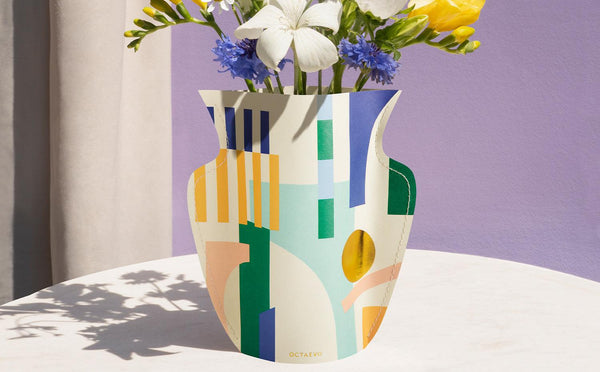 Paper Vases: Waterproof Handcrafted Designs - Octaevo