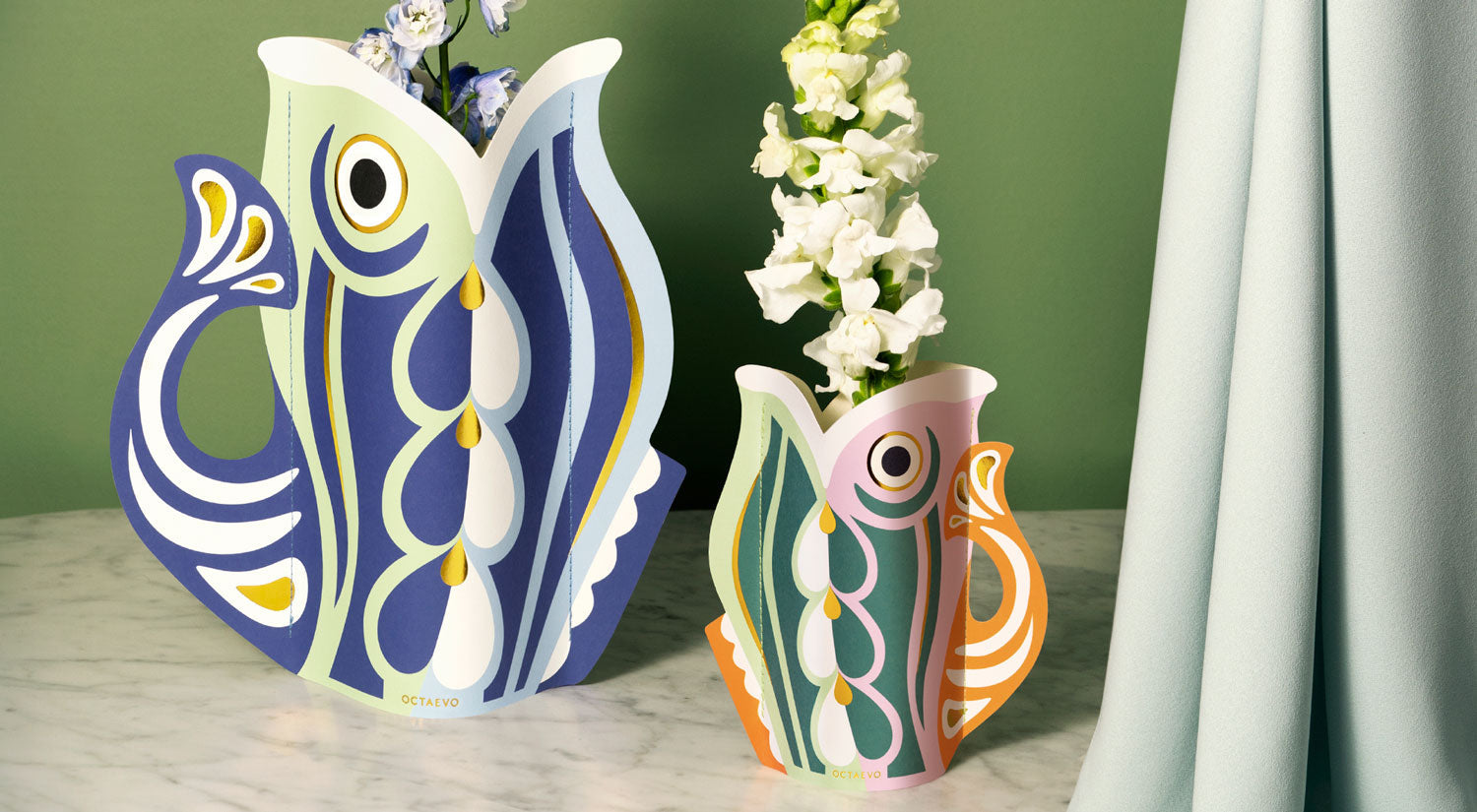 Elysia Paper Vase - Greek Mythology Design | Octaevo